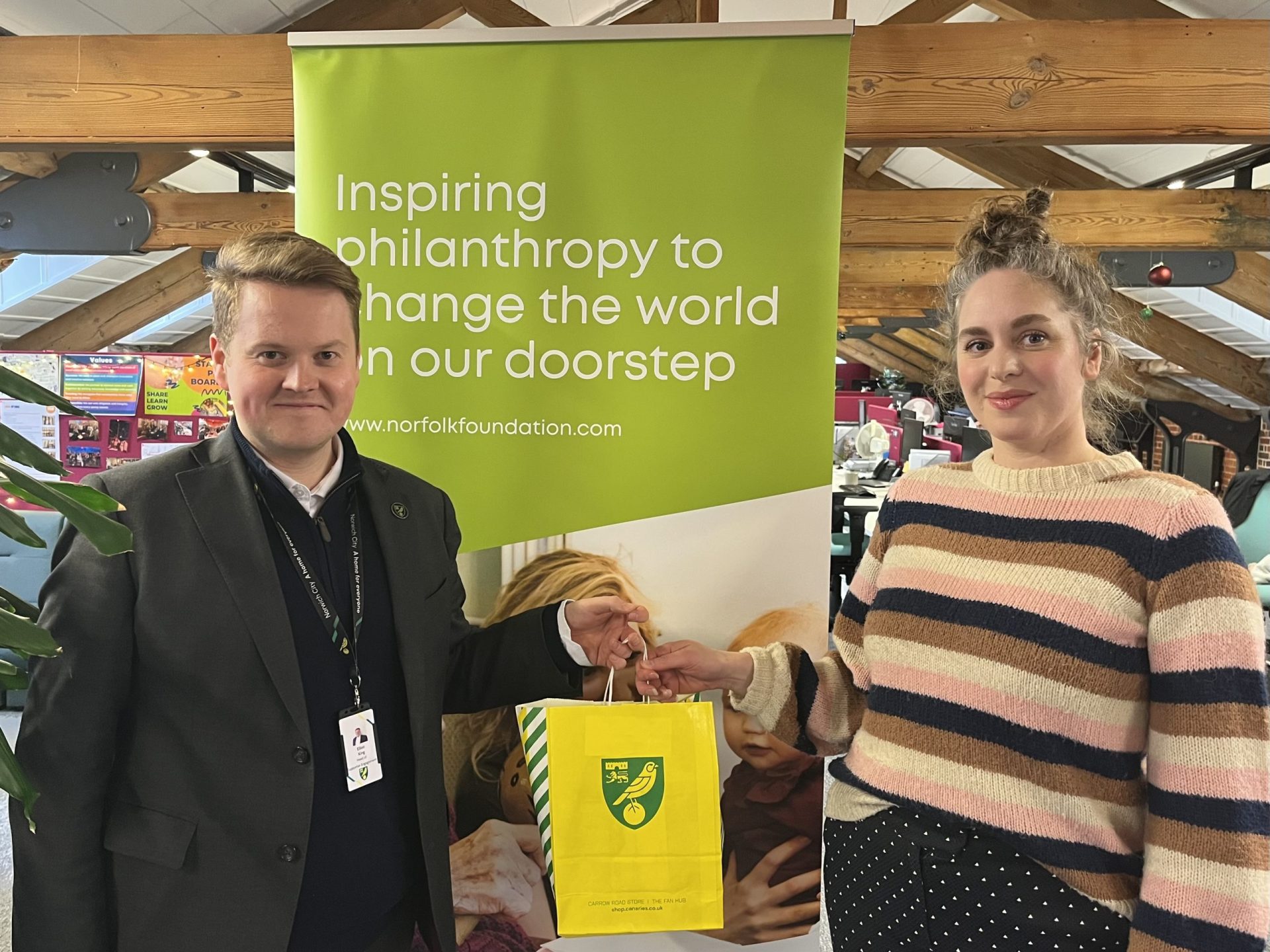 Partnership with Norwich City Football Club | Norfolk Community Foundation