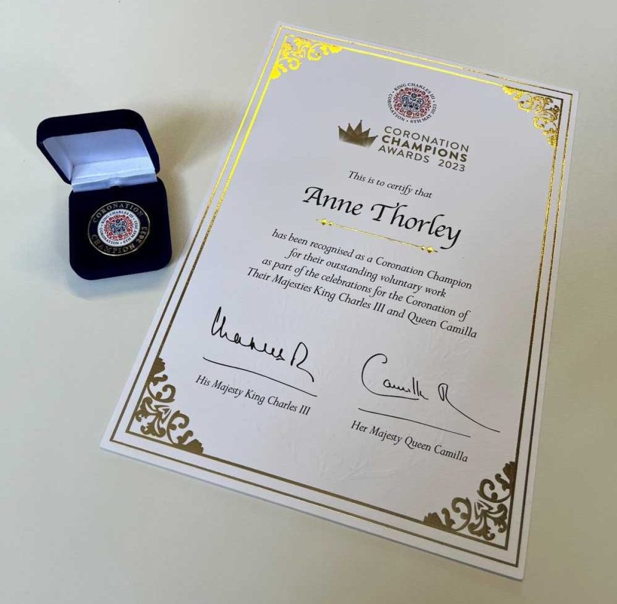 Anne Thorley made a Coronation Champion | Norfolk Community Foundation